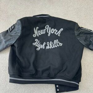 H&M | Jackets & Coats | New Unisex Hm Black High School Varsity Bomber ...